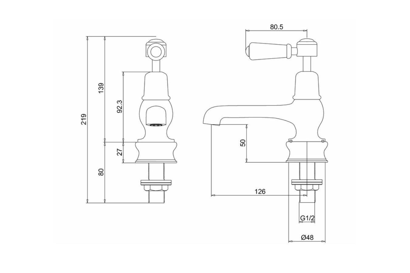 Kensington Regent Basin Taps | Tapware | Oakleys Bathroom Supplies