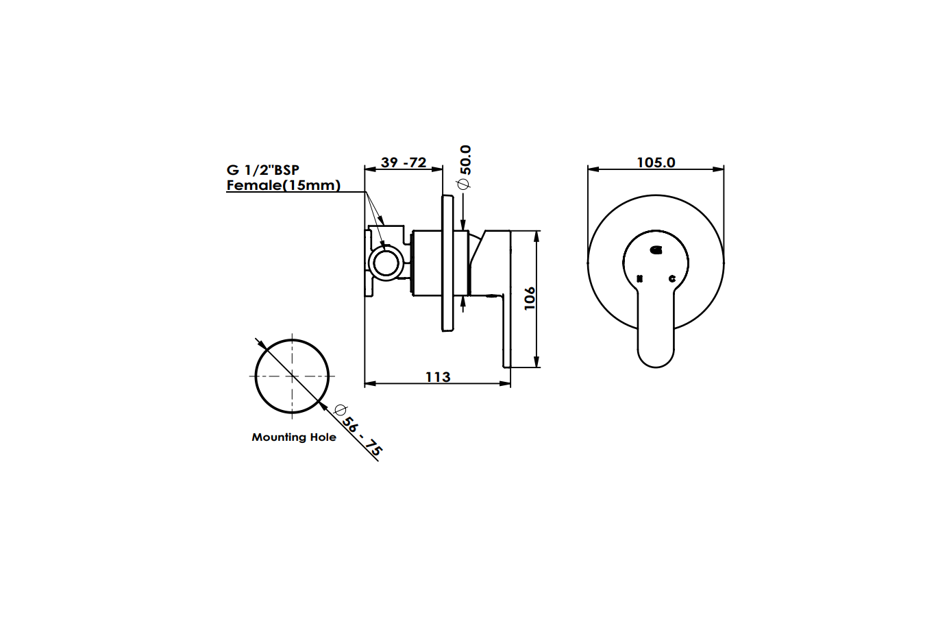 Astro Shower Mixer | Tapware | Oakleys Bathroom Supplies