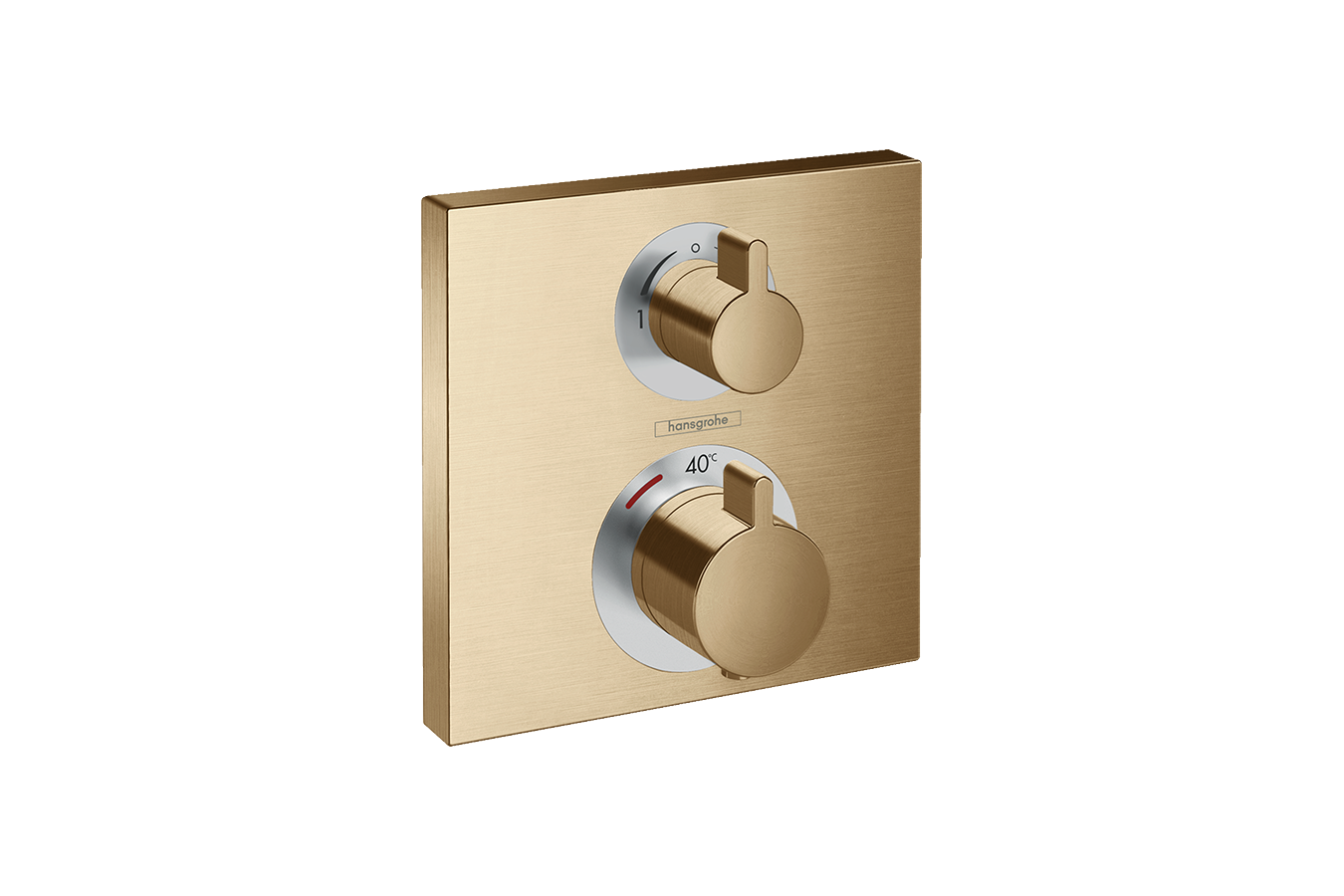 Ecostat Square Thermostat 2 Functions | Tapware | Oakleys Bathroom Supplies