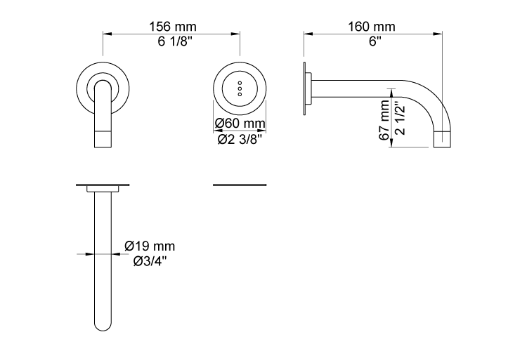 Vola 4311 Wall Mounted Sensor Tap | Tapware | Oakleys Bathroom Supplies