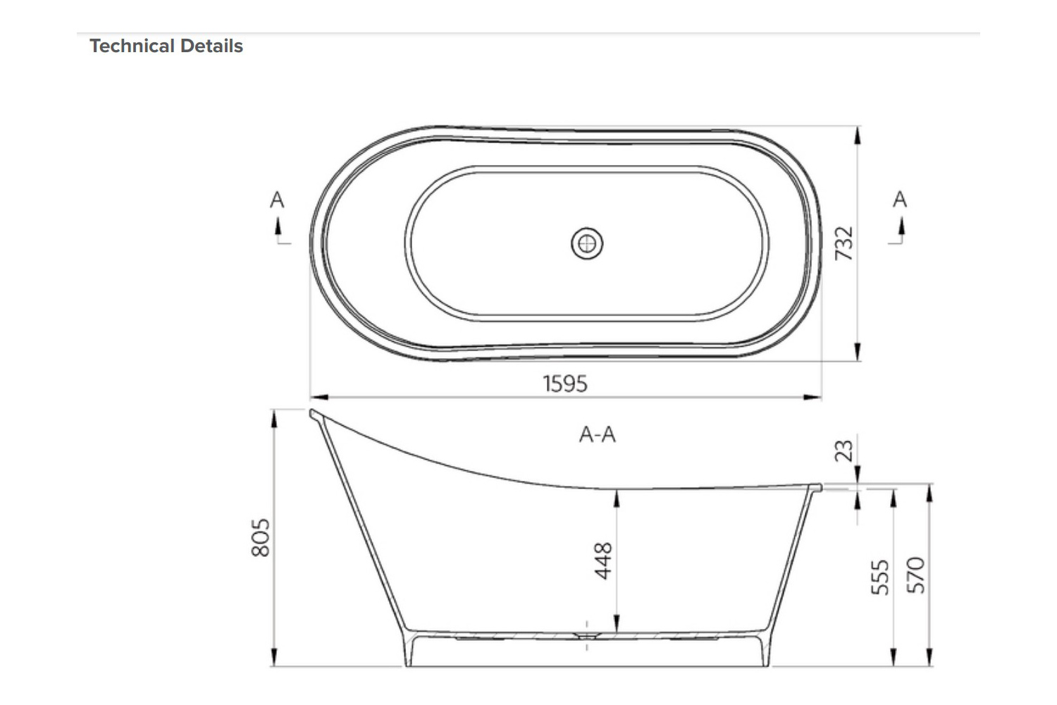 Sloane Freestanding Bath | Baths | Oakleys Bathroom Supplies