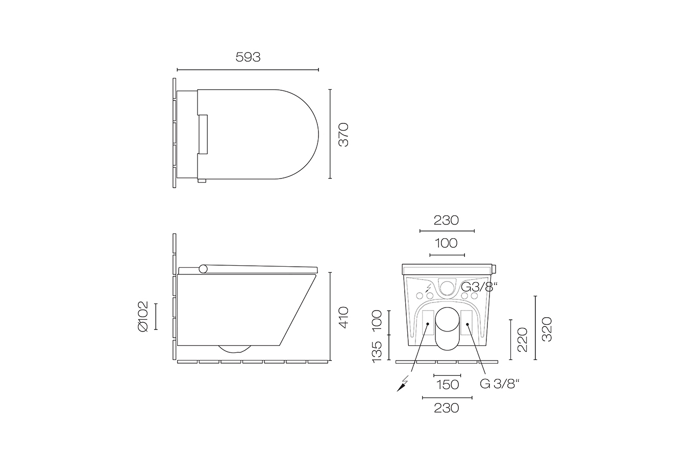 Axent One Plus Intelligent Shower Toilet | Toilets | Oakleys Bathroom ...