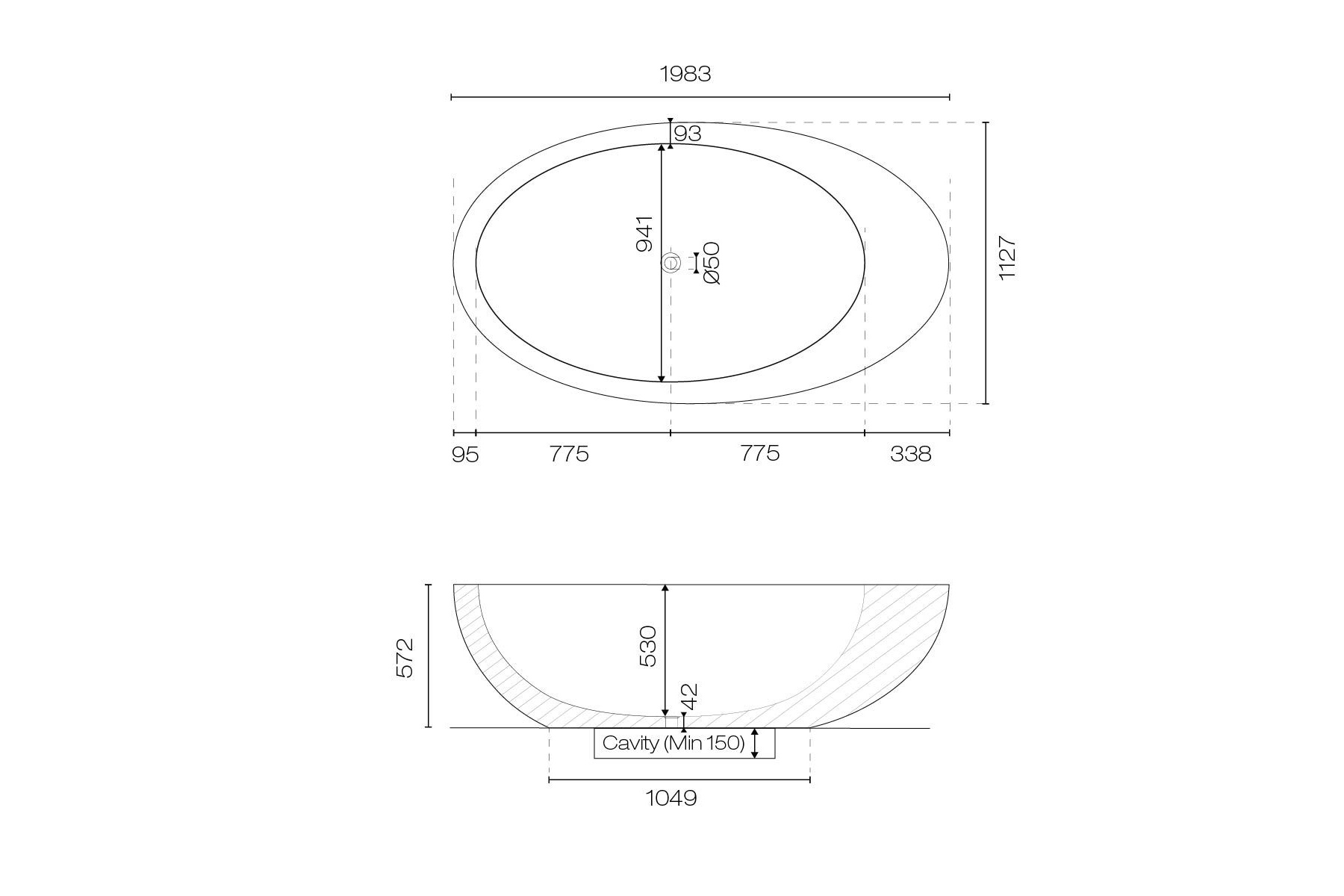Intra Freestanding Bath | Baths | Oakleys Bathroom Supplies
