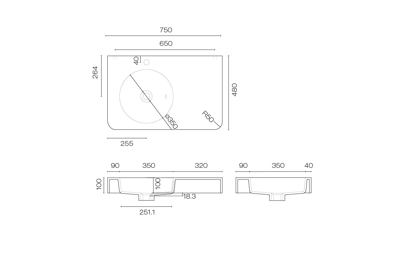 Cirque Basin | Basins | Oakleys Bathroom Supplies