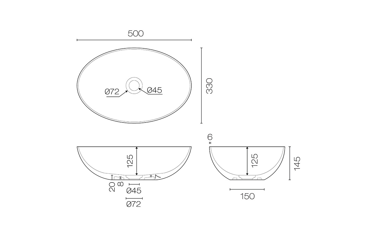 Super-Thin Vessel Basin | Basins | Oakleys Bathroom Supplies