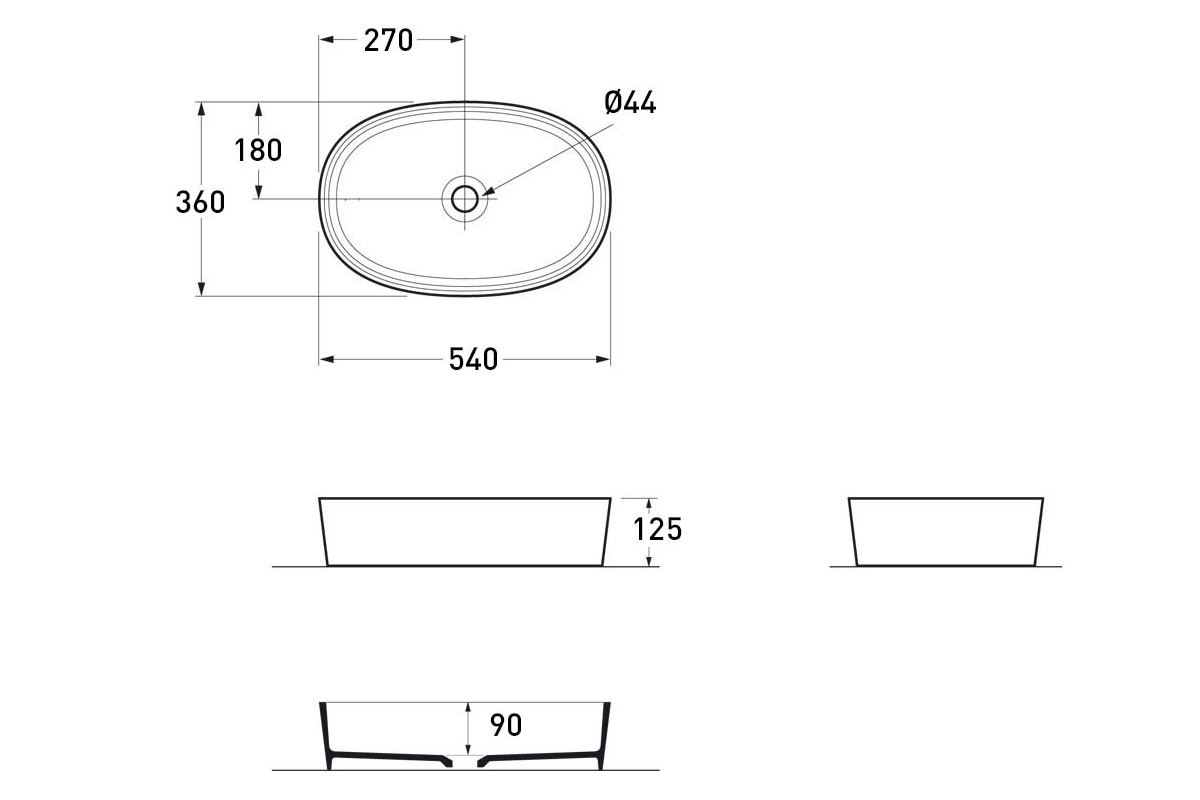 Bare Concrete Vessel Basin | Basins | Oakleys Bathroom Supplies
