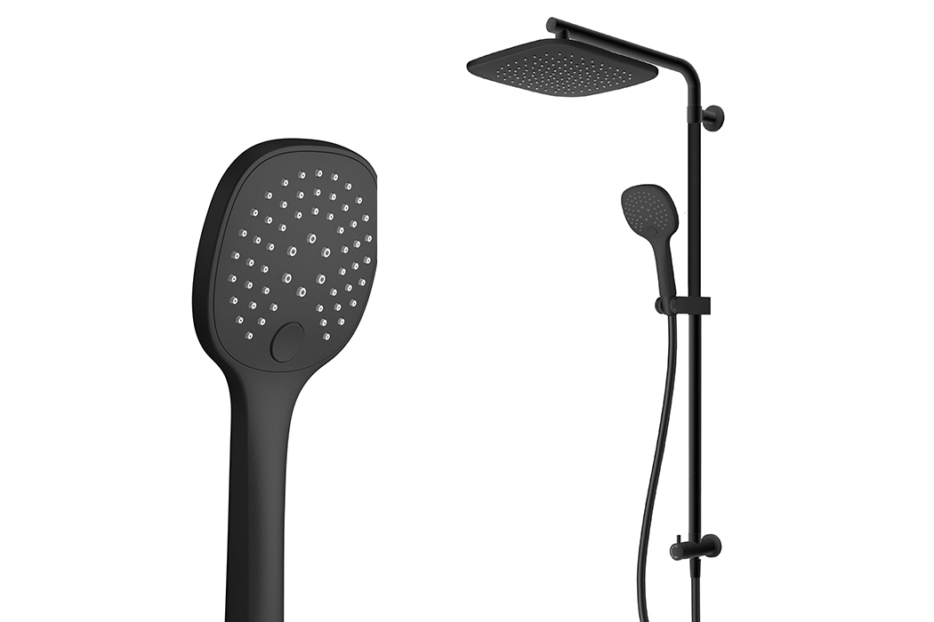 Splash Plus Square Ion Column Shower 3 Function | Tapware | Oakleys Bathroom Supplies