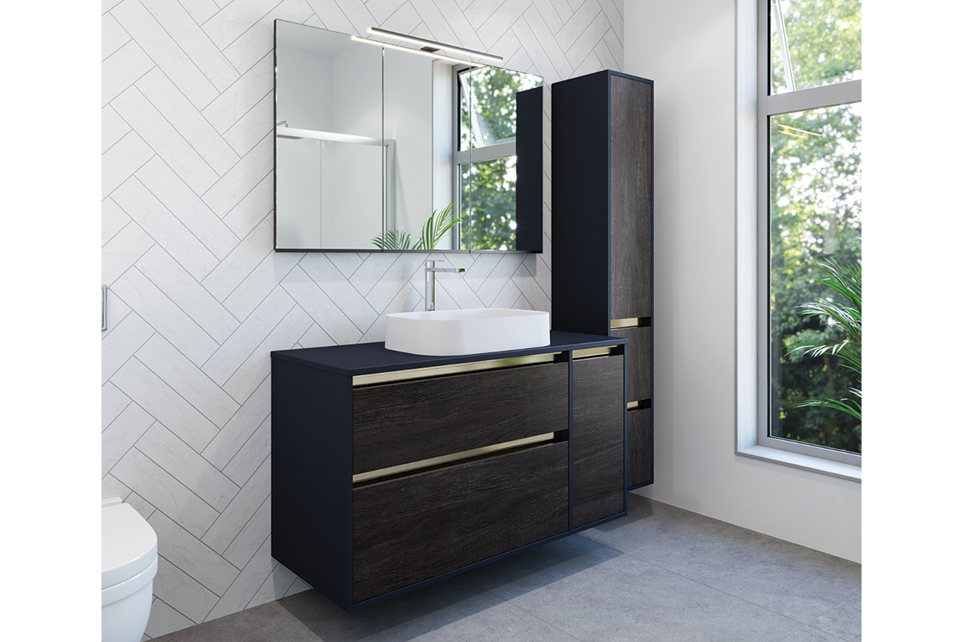City 50 Wall Vanity | Vanities | Oakleys Bathroom Supplies