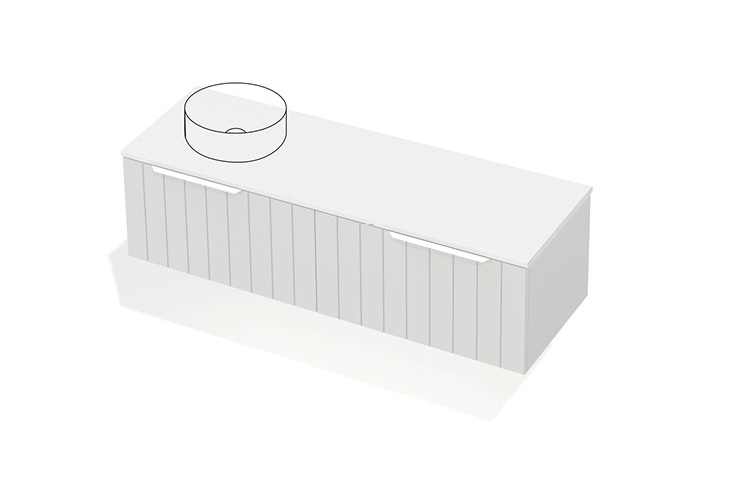 Savoy 50 Benchtop Wall Vanity | Vanities | Oakleys Bathroom Supplies