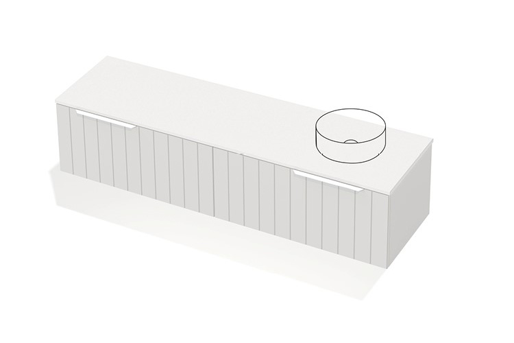 Savoy 50 Benchtop Wall Vanity | Vanities | Oakleys Bathroom Supplies